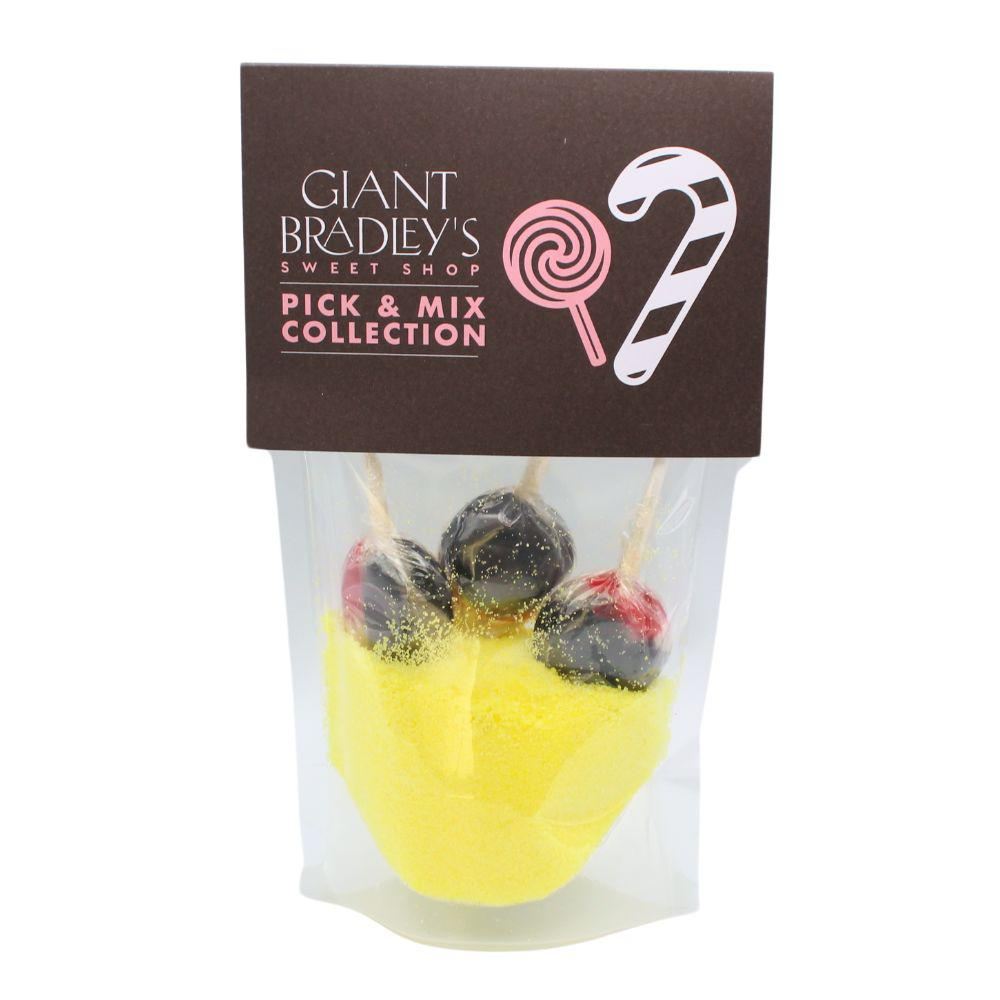 Cola & Lemon Dip n' Lick Crystal Lollies | Giant Bradley's Online Sweet Shop