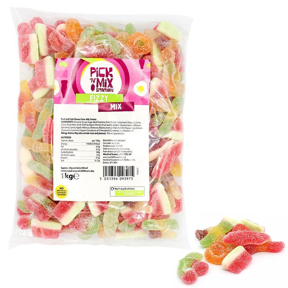1kg Fizzy Sweets Mix Bag – Giant Bradley's Online Sweet Shop
