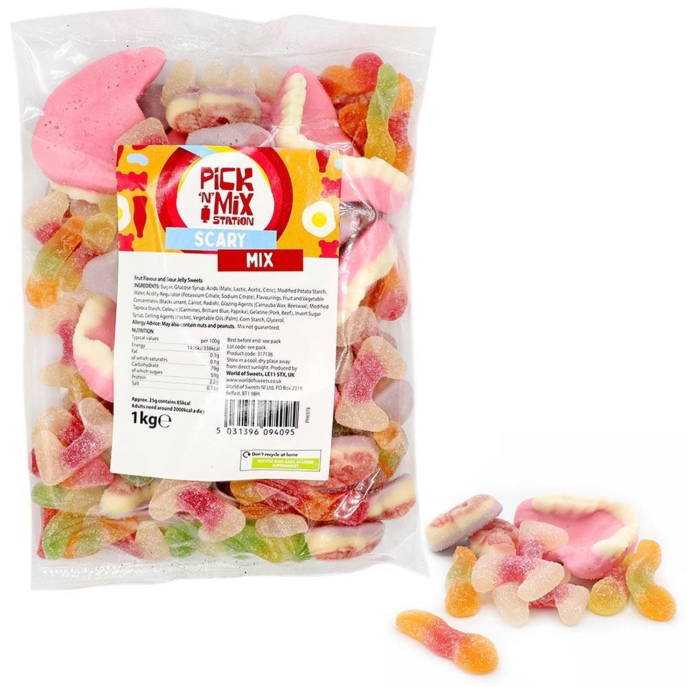 1kg Scary Sweets Mix Bag – Giant Bradley's Online Sweet Shop