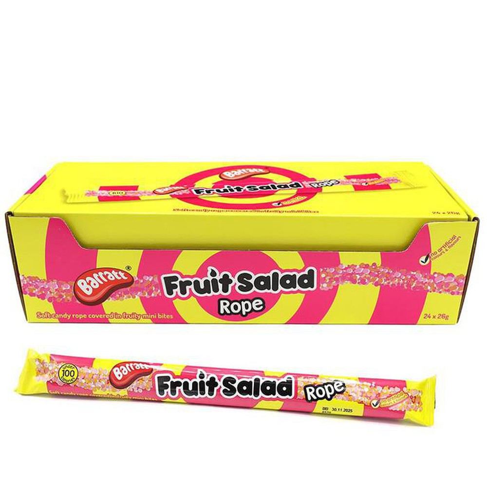Barratt Fruit Salad Rope 26g – Giant Bradley's Online Sweet Shop
