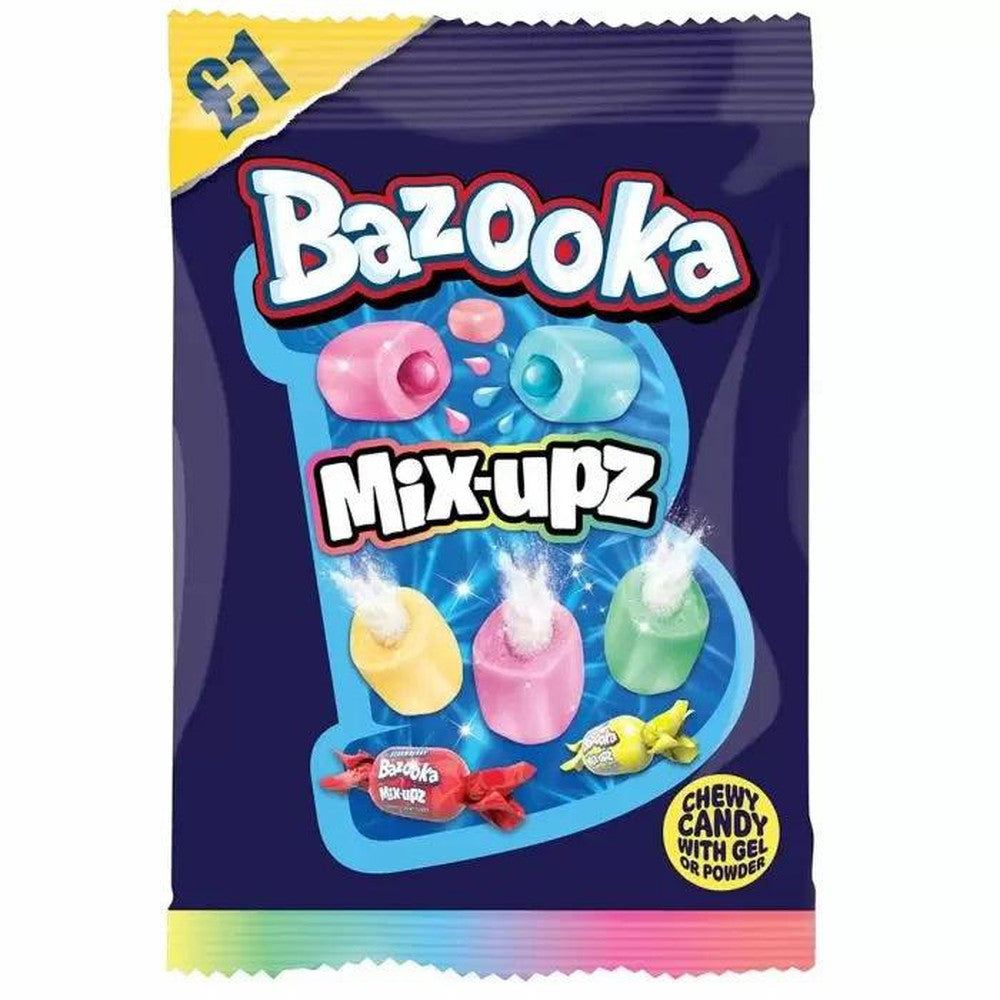 Bazooka Mix Upz Bag 120g | Giant Bradley's Online Sweet Shop
