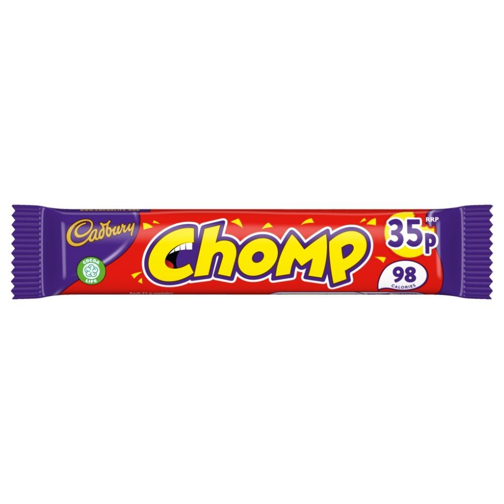 Cadbury Chomp Chocolate Bar 21g – Giant Bradley's Online Sweet Shop