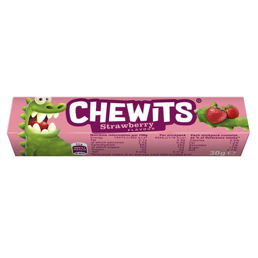 Chewits Strawberry Flavour 30g – Giant Bradley's Online Sweet Shop