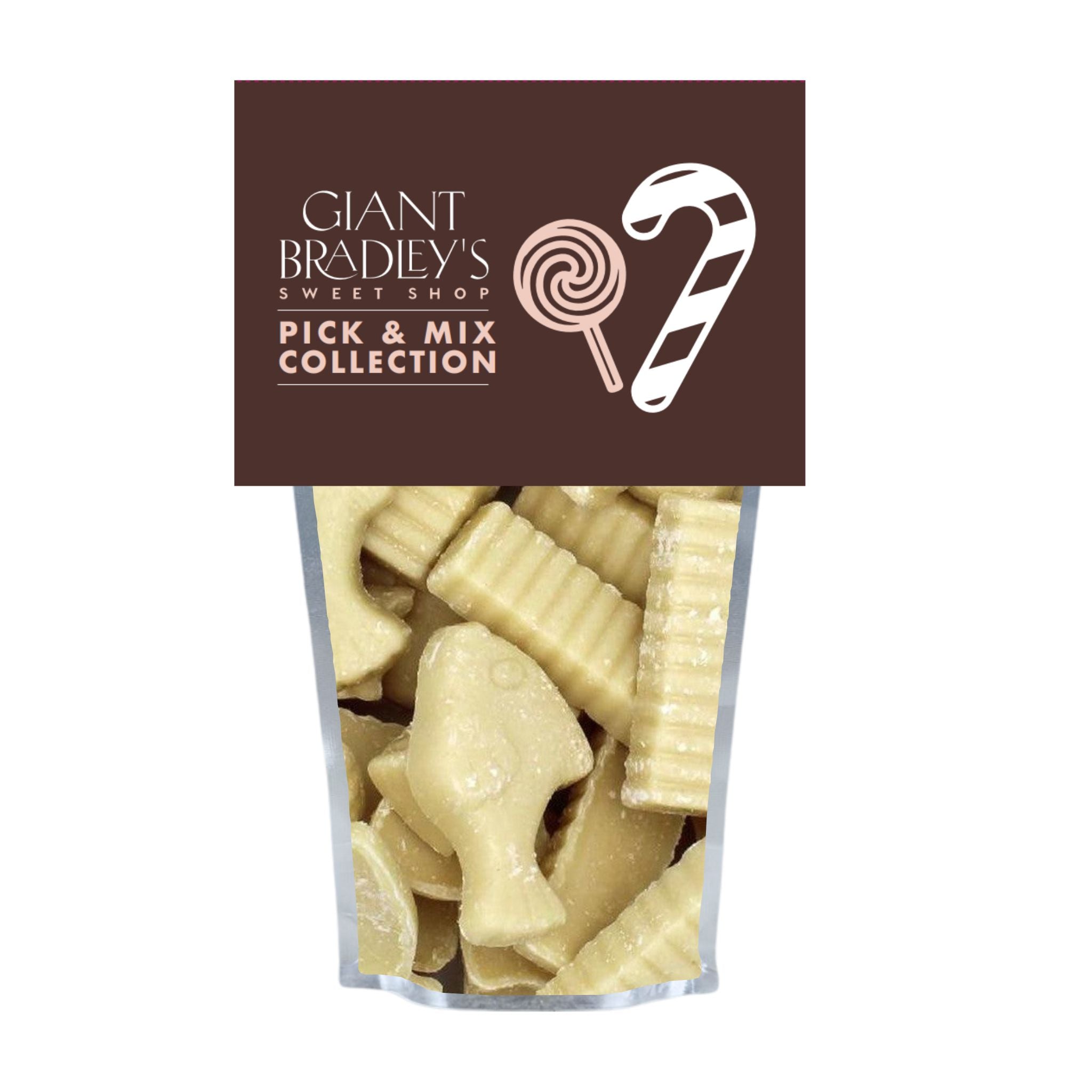 Chocolate Fish & Chips - Sweets – Giant Bradley's Online Sweet Shop