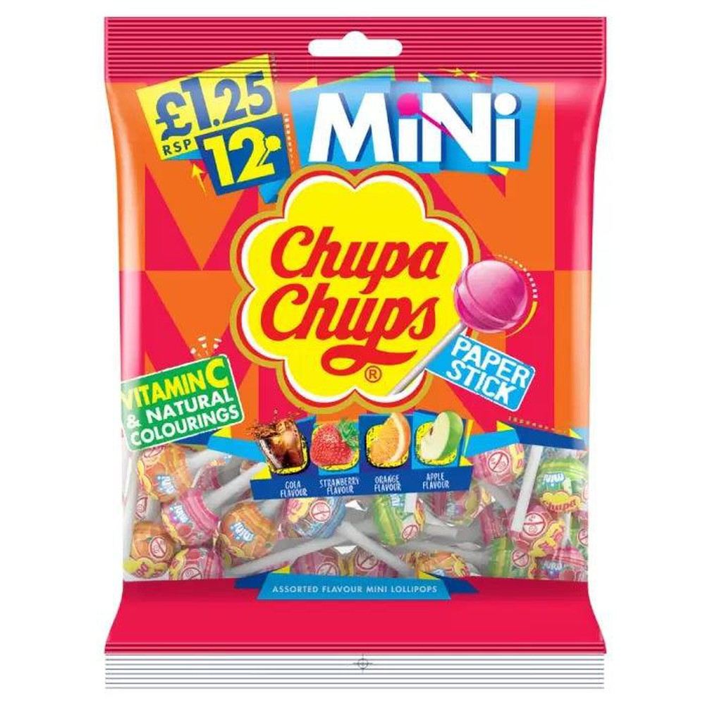 Chupa Chups Minis Bag 72g | Giant Bradley's Online Sweet Shop