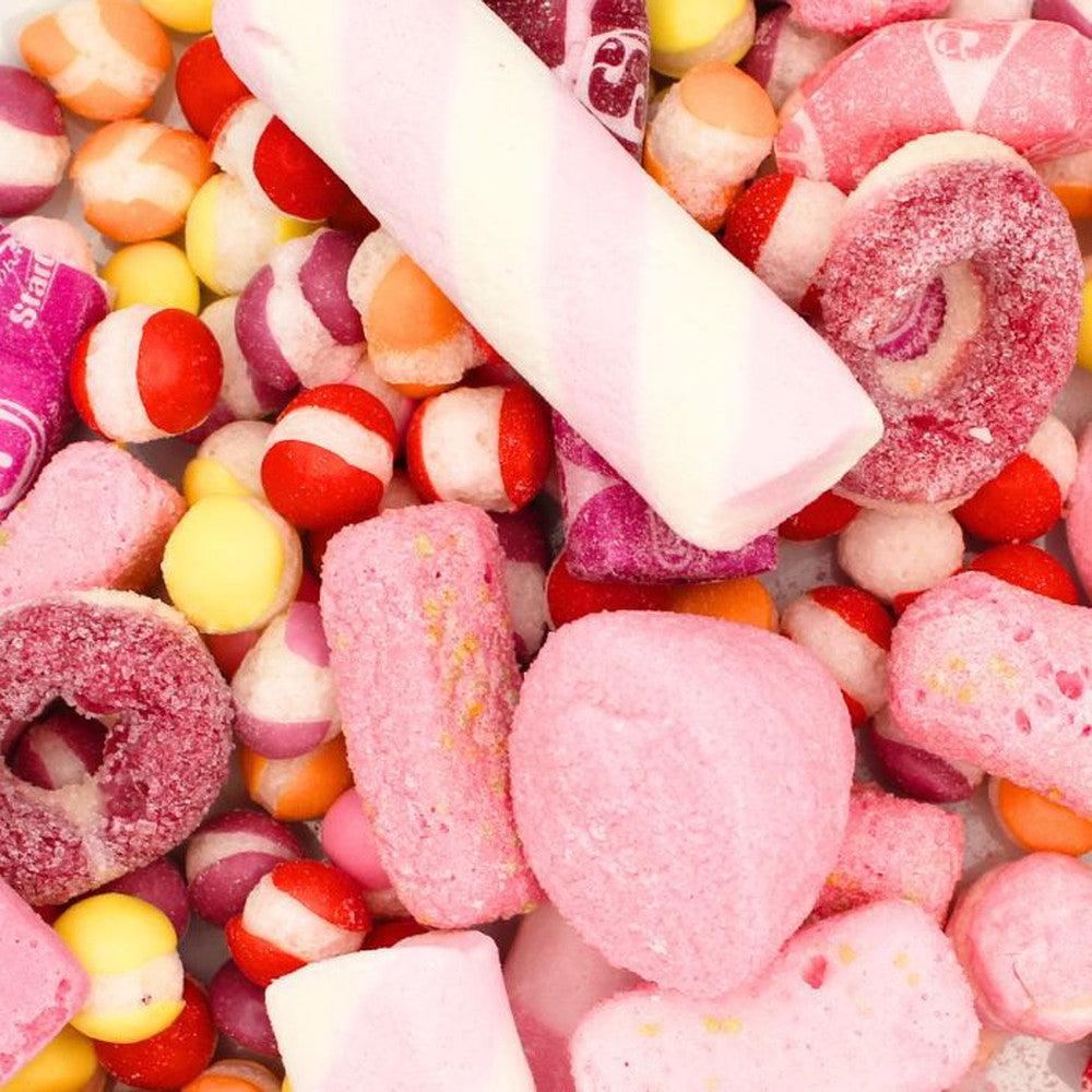 Freeze Dried Sweets Pink Mix 105g – Giant Bradley's Online Sweet Shop