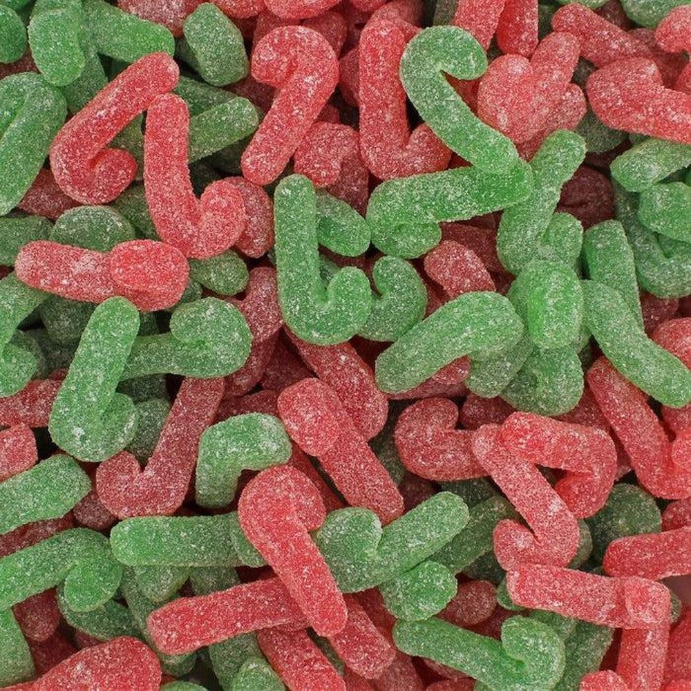 Green & Red Candy Canes – Giant Bradley's Online Sweet Shop