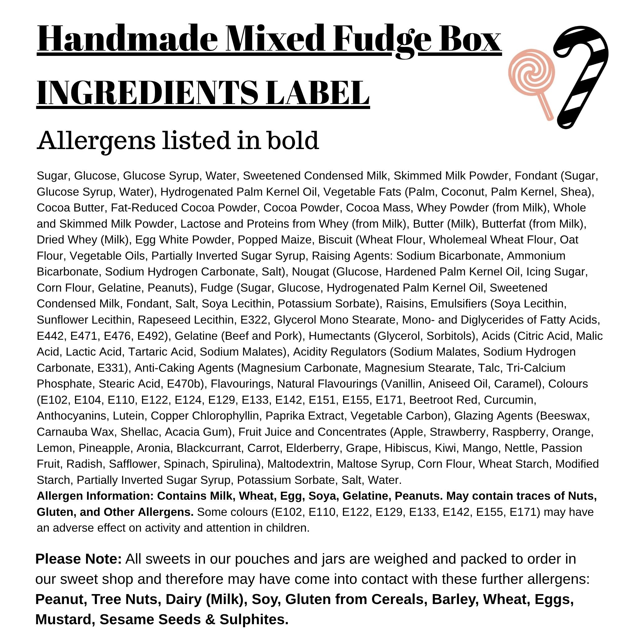 Handmade Mixed Fudge Box – Giant Bradley's Online Sweet Shop
