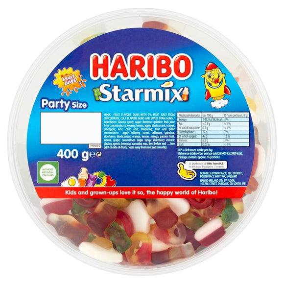 Haribo Starmix Sweet Tub 400g - Sweet Tub – Giant Bradley's Online ...