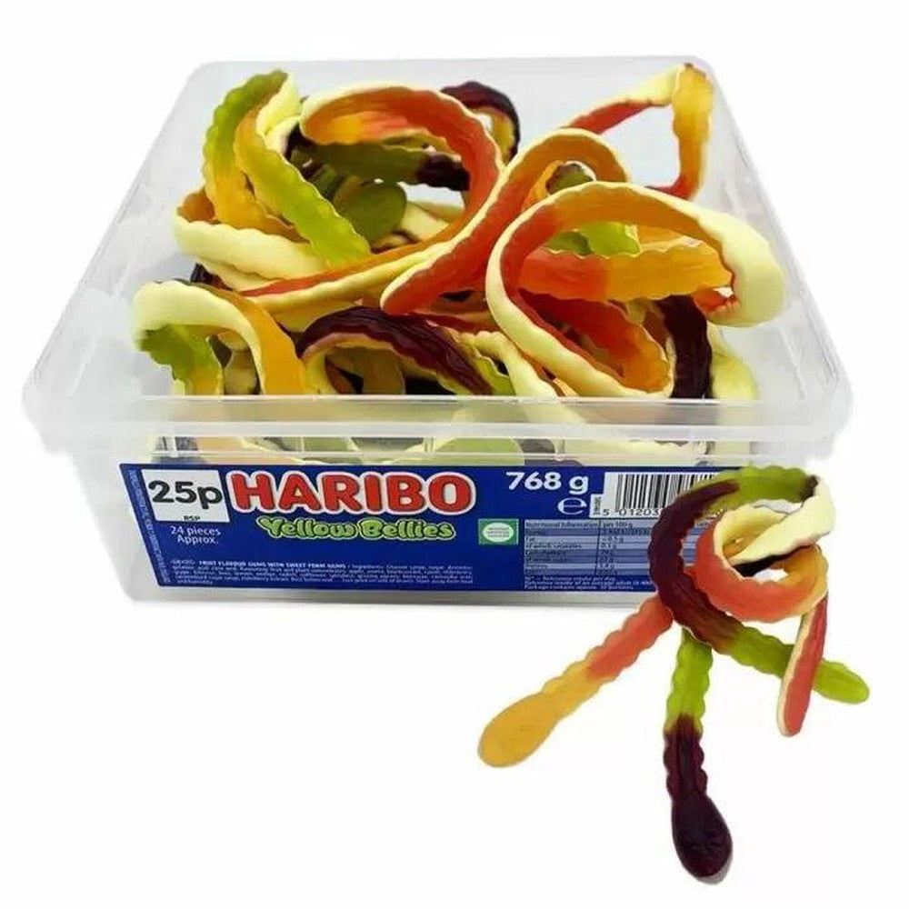 Haribo Yellow Bellies Tub 767g – Giant Bradley's Online Sweet Shop