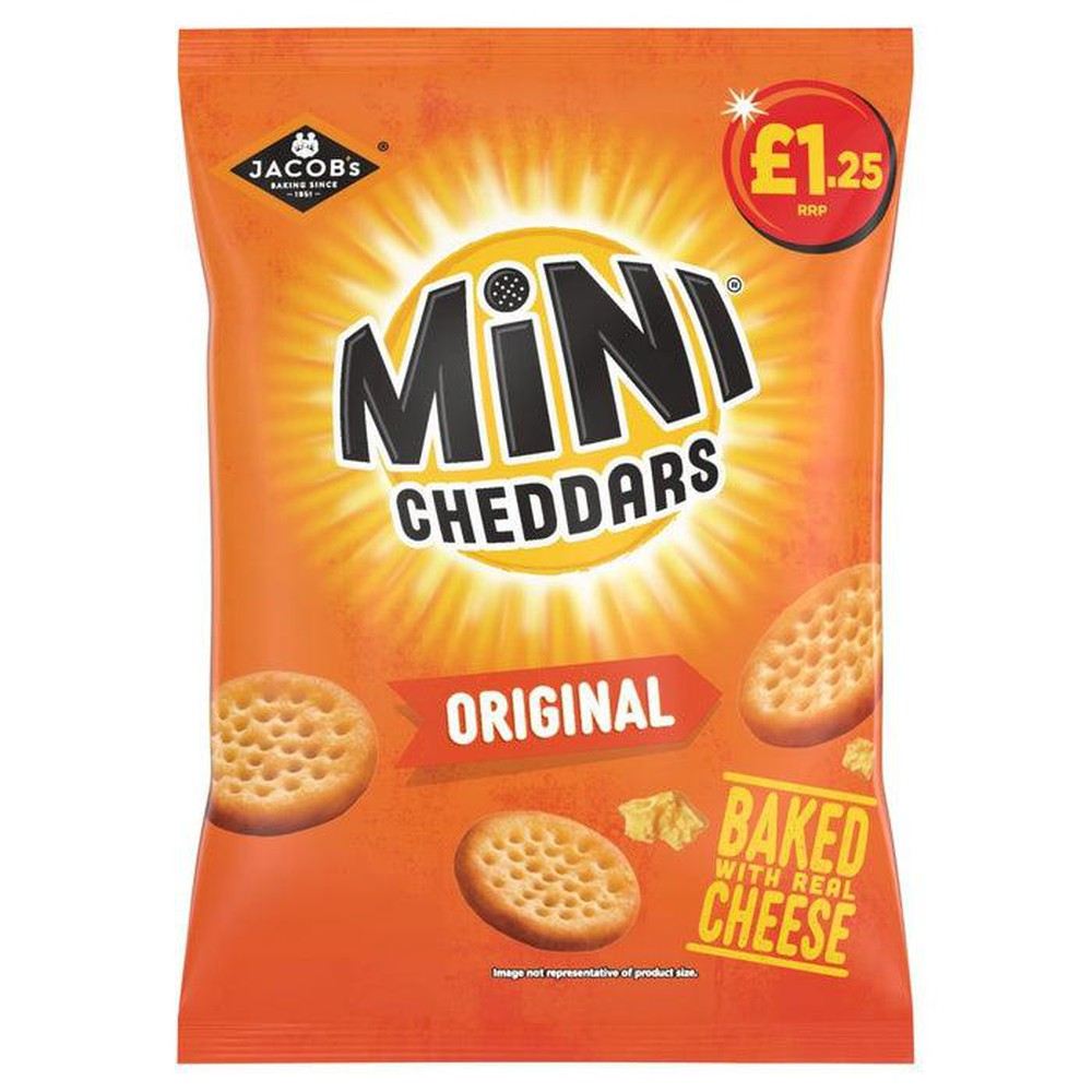 Jacob's Mini Cheddars Original Snacks 90g – Giant Bradley's Online ...