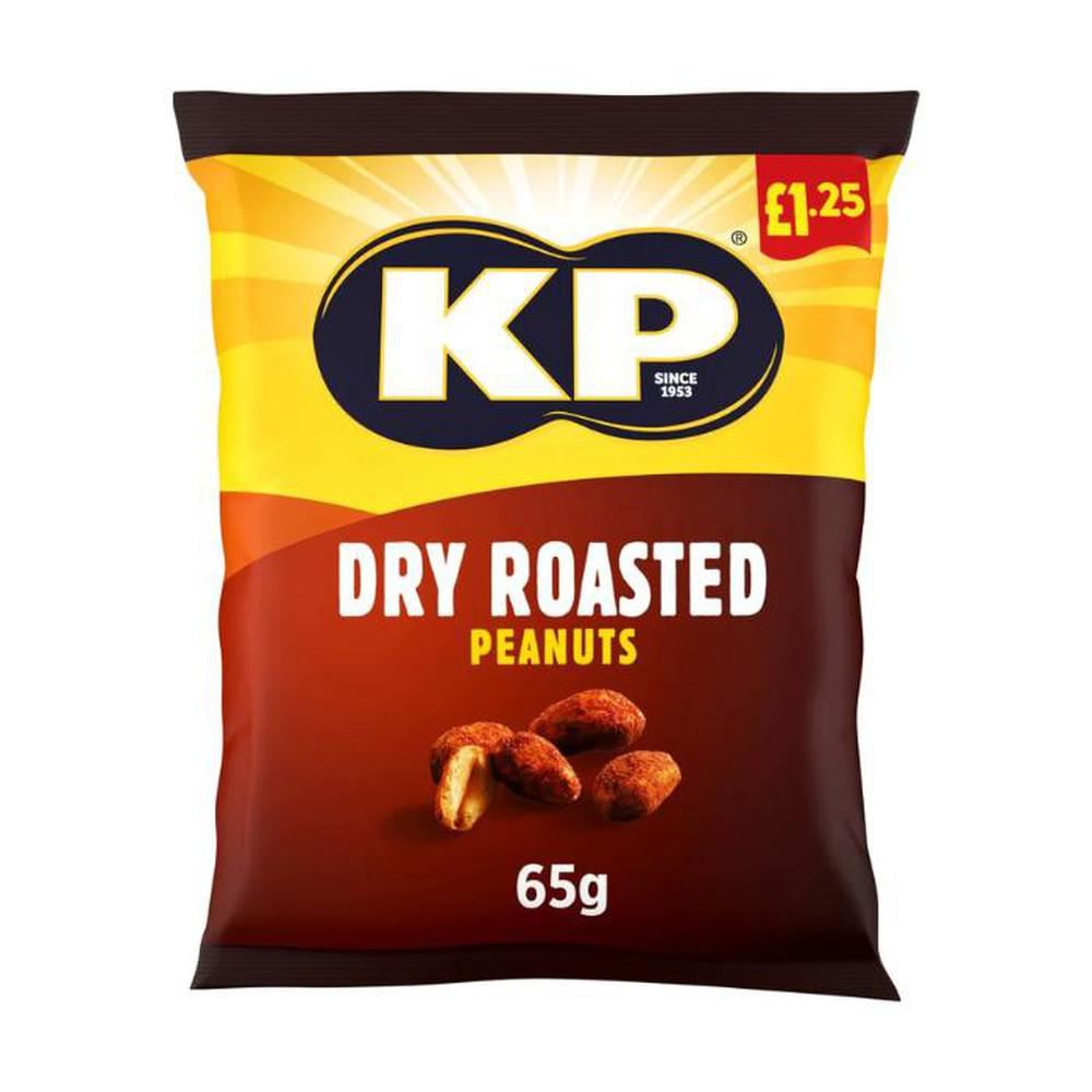 KP Dry Roasted Peanuts 65g | Giant Bradley's Online Sweet Shop