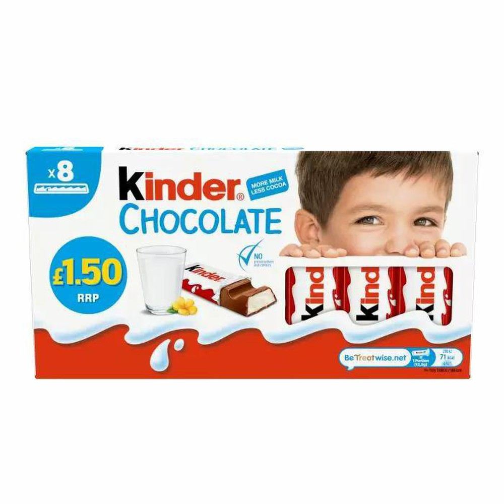 Kinder Chocolate 8 Pack | Giant Bradley's Online Sweet Shop