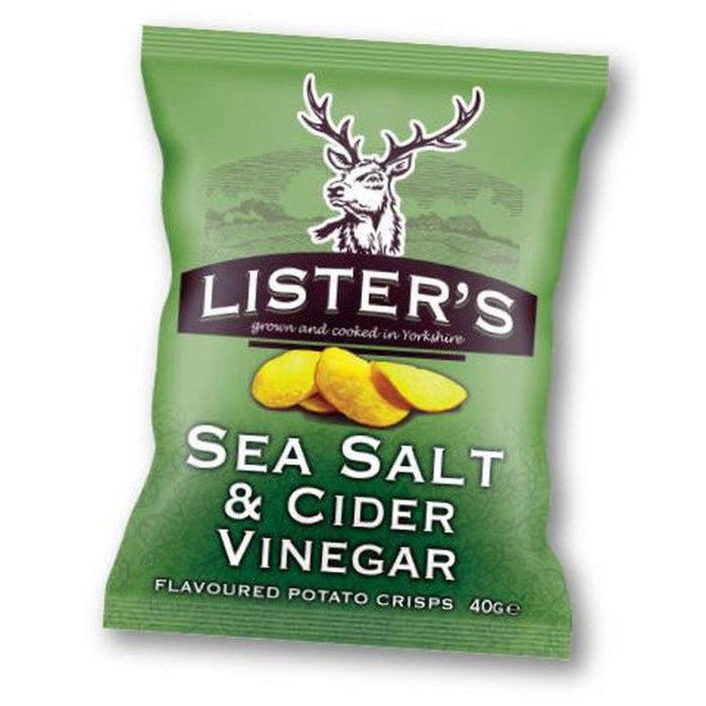 Listers Crisps Sea Salt And Cider Vinegar 40g Giant Bradleys Online Sweet Shop