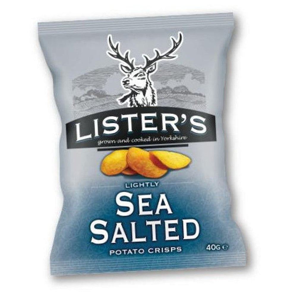 Listers Crisps Sea Salted 40g | Giant Bradley's Online Sweet Shop