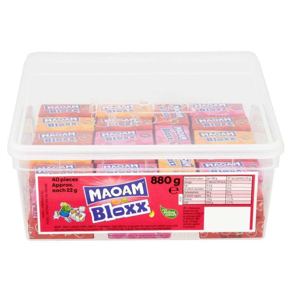 Maoam Bloxx Tub 880g – Giant Bradley's Online Sweet Shop