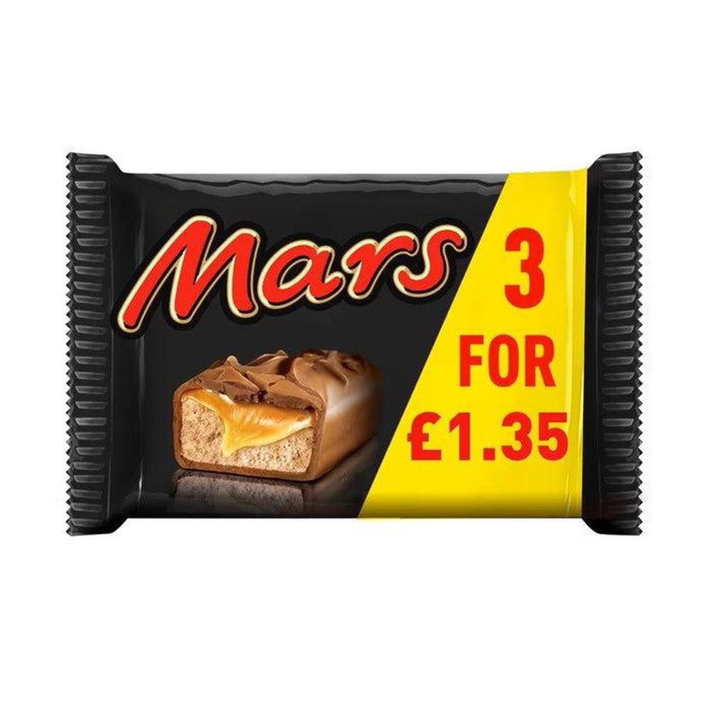 Mars Chocolate Bar Multipack 3 Pack 118.2g | Giant Bradley's Online ...