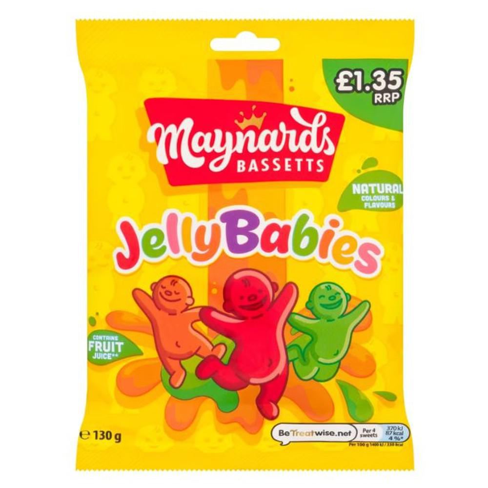 Maynards Bassetts Jelly Babies Sweets Bag 130g – Giant Bradley's Online ...