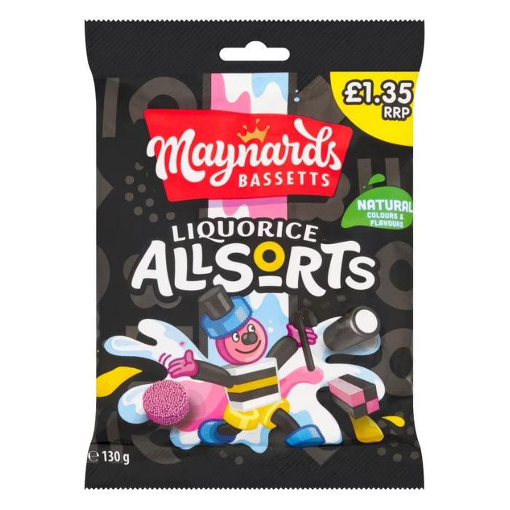 Maynards Bassetts Liquorice Allsorts Sweets Bag 130g – Giant Bradley's ...