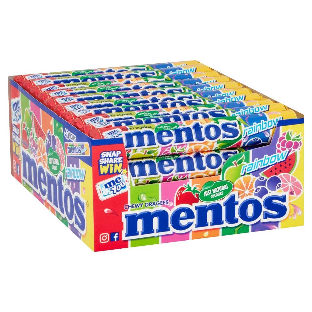 Mentos Rainbow Chewy Dragees 37.5g – Giant Bradley's Online Sweet Shop