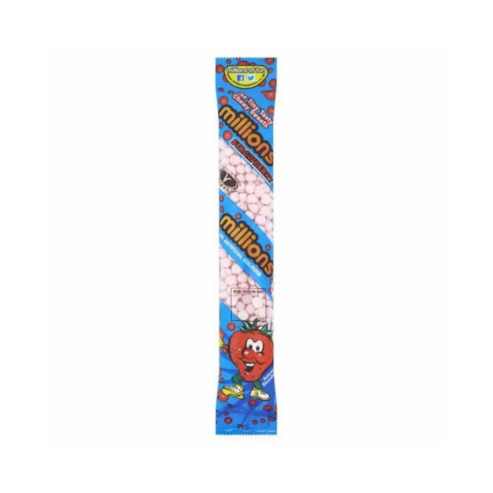 Millions Strawberry Tubes 55g – Giant Bradley's Online Sweet Shop