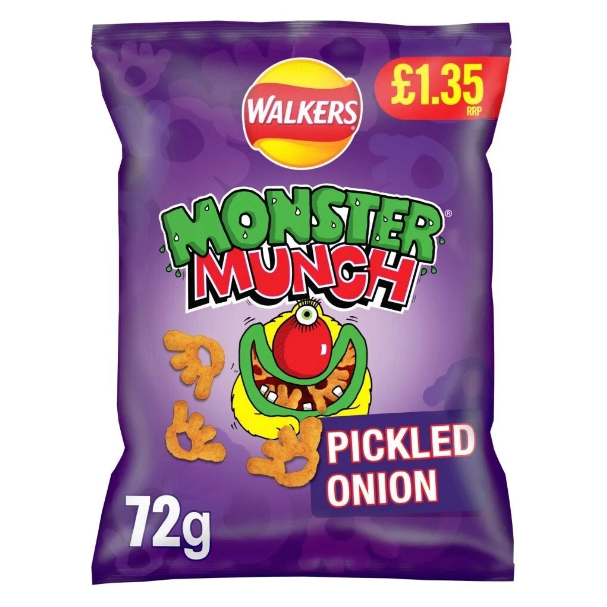 Monster Munch Pickled Onion 72g – Giant Bradley's Online Sweet Shop