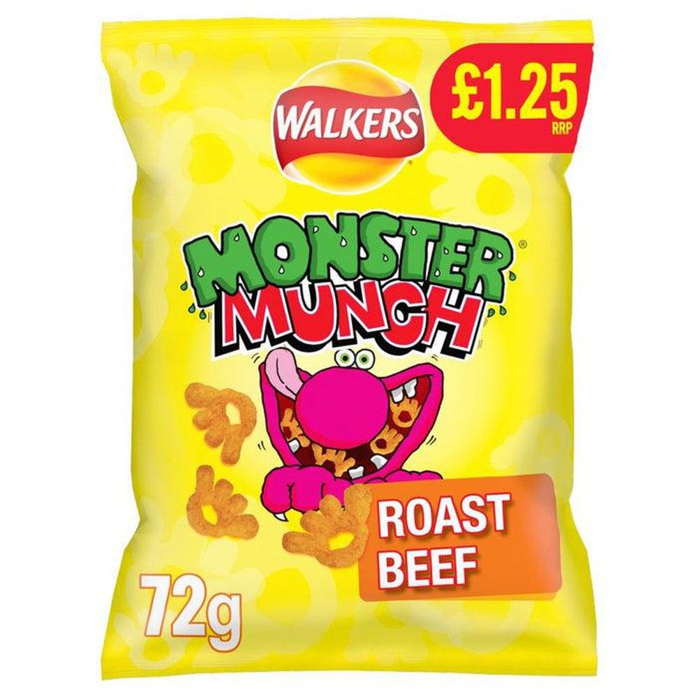 Monster Munch Roast Beef 72g | Giant Bradley's Online Sweet Shop