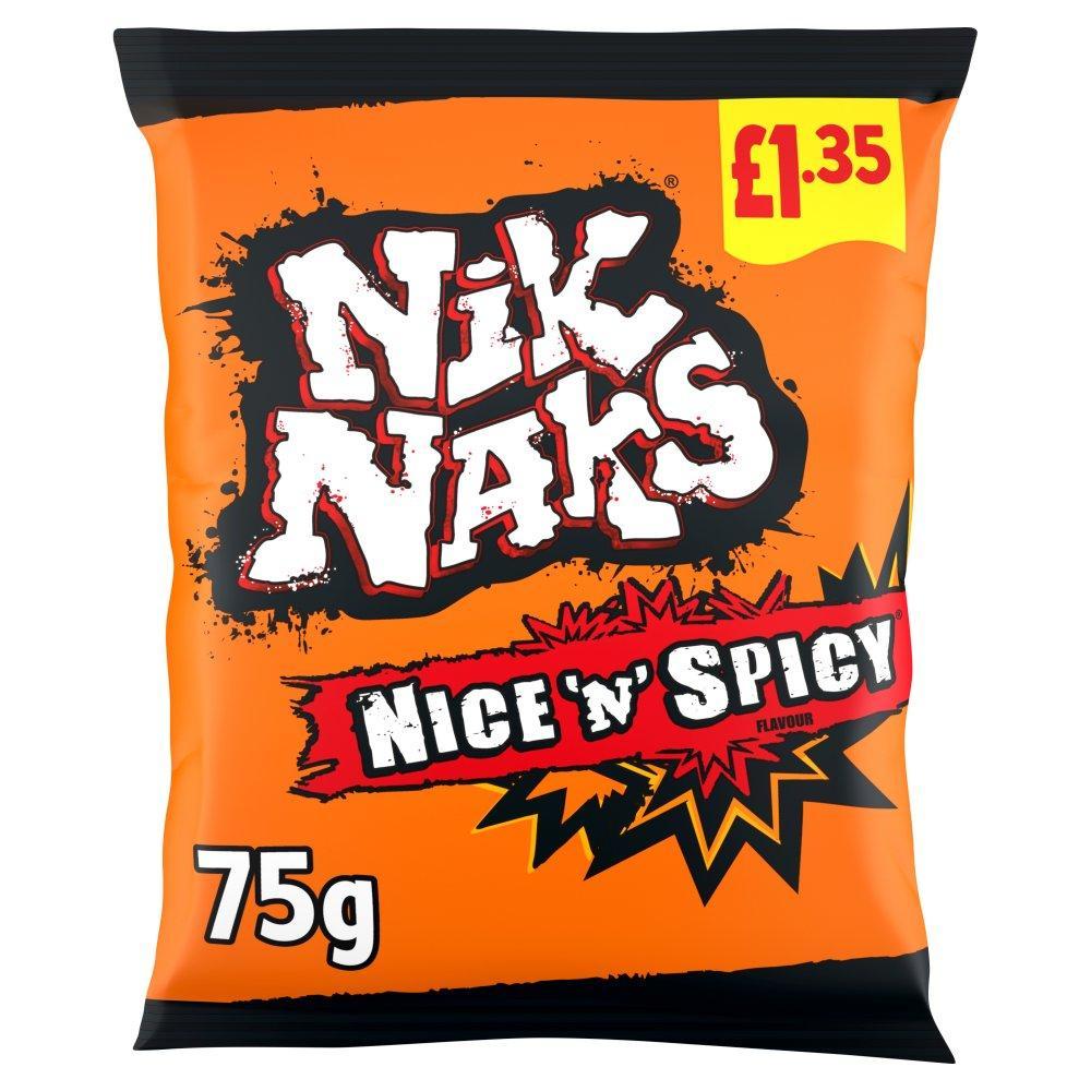 Nik Naks Nice 'N' Spicy 75g PMP | Giant Bradley's Online Sweet Shop