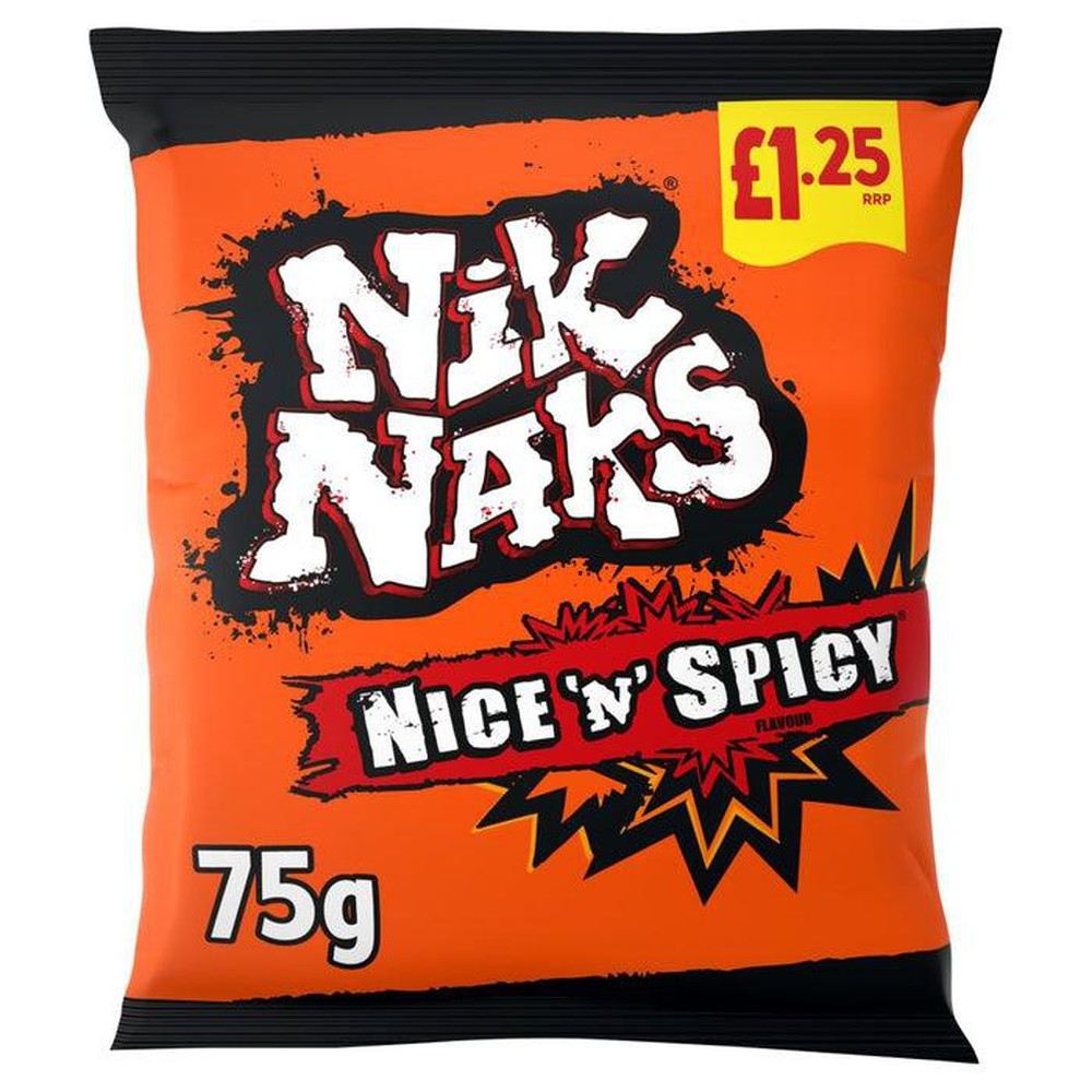 Nik Naks Nice 'N' Spicy 75g | Giant Bradley's Online Sweet Shop