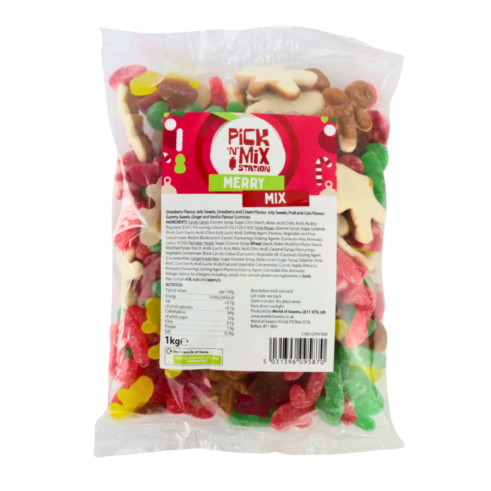 Pick n Mix Station Merry Mix Bag 1kg – Giant Bradley's Online Sweet Shop