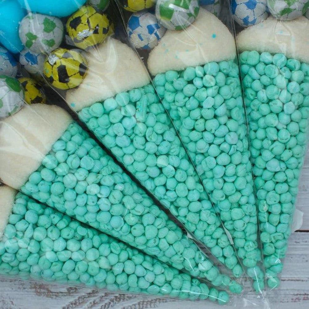 Prefilled Blue and White Football-Inspired Sweet Cone | Giant Bradley's ...