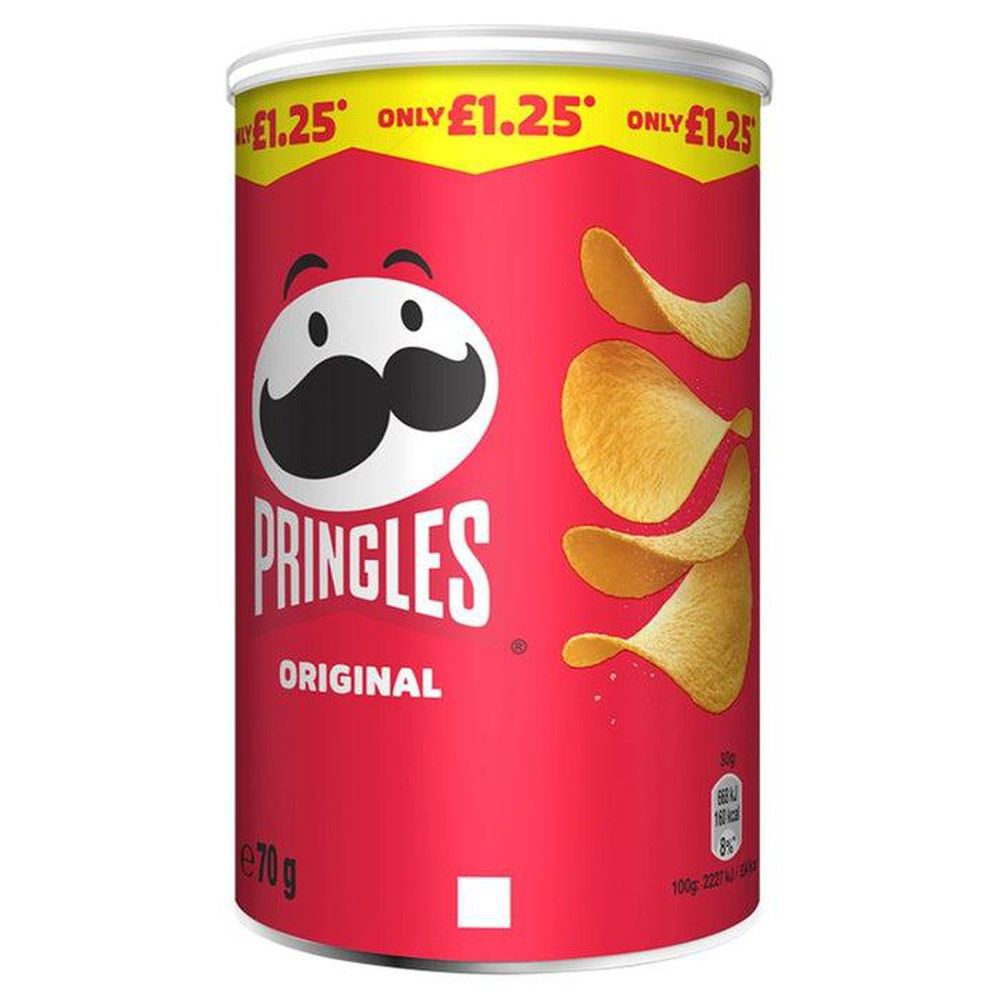 Pringles Original Crisps Can 70g | Giant Bradley's Online Sweet Shop