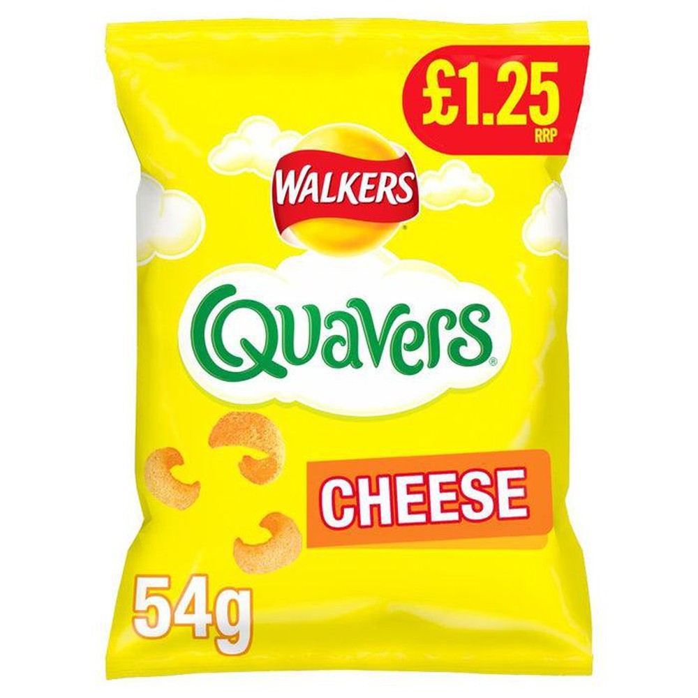 Quavers Cheese Snacks 54g | Giant Bradley's Online Sweet Shop