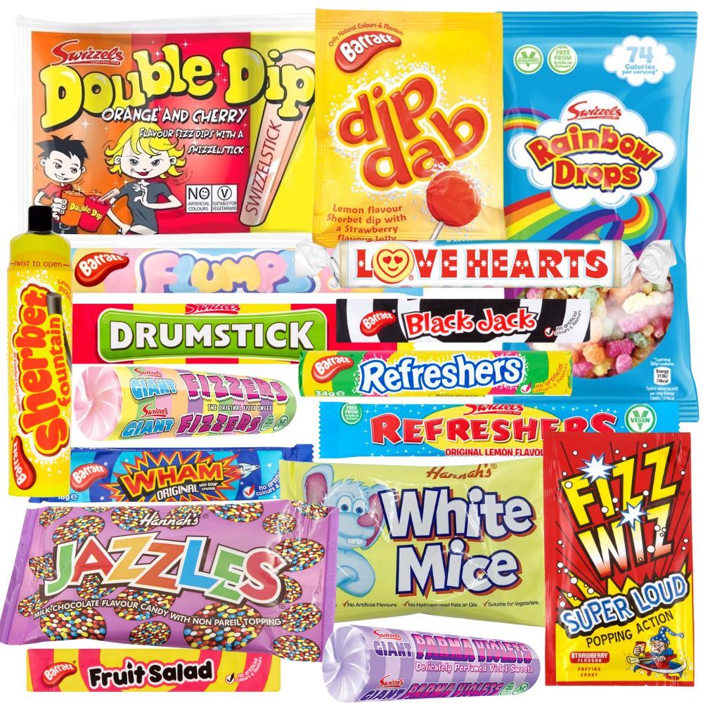 Retro Sweet Shop Favourites Box – Giant Bradley's Online Sweet Shop