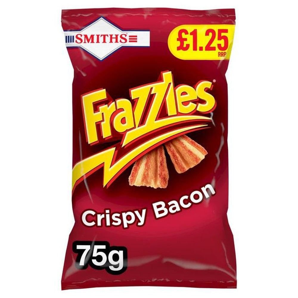 Smiths Frazzles Crispy Bacon 75g | Giant Bradley's Online Sweet Shop