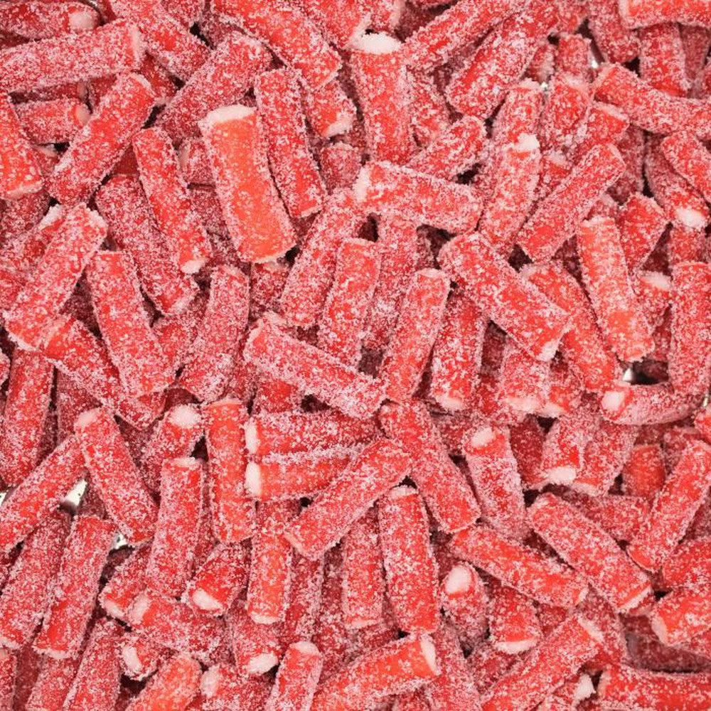 Sour Strawberry Pencil Bites | Giant Bradley's Online Sweet Shop