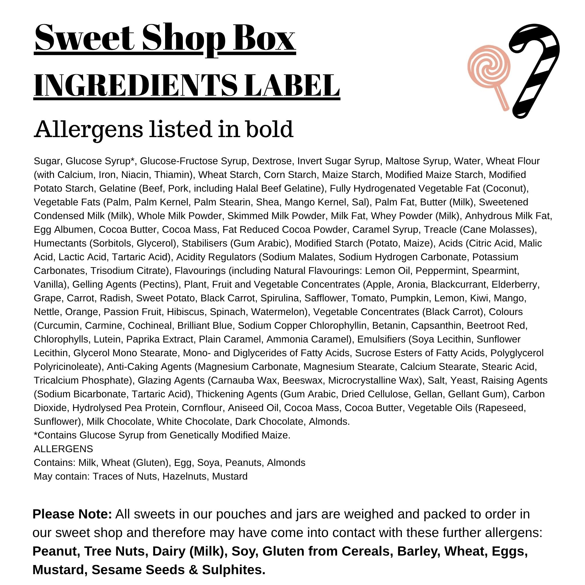Sweet Shop Box | Giant Bradley's Online Sweet Shop