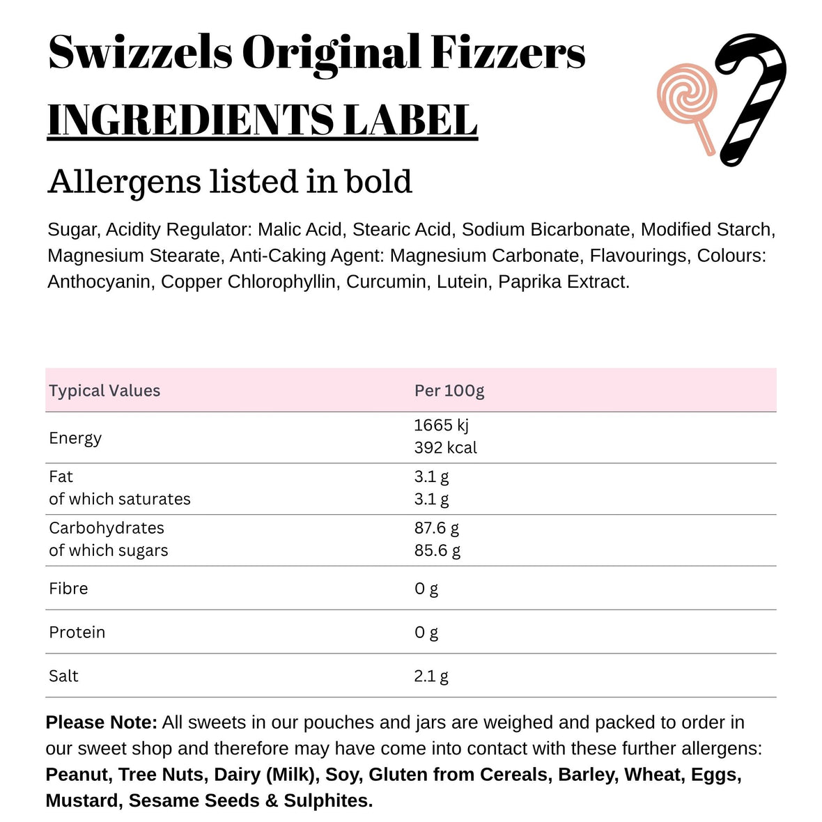 Swizzels Original Fizzers - Sweets – Giant Bradley's Online Sweet Shop