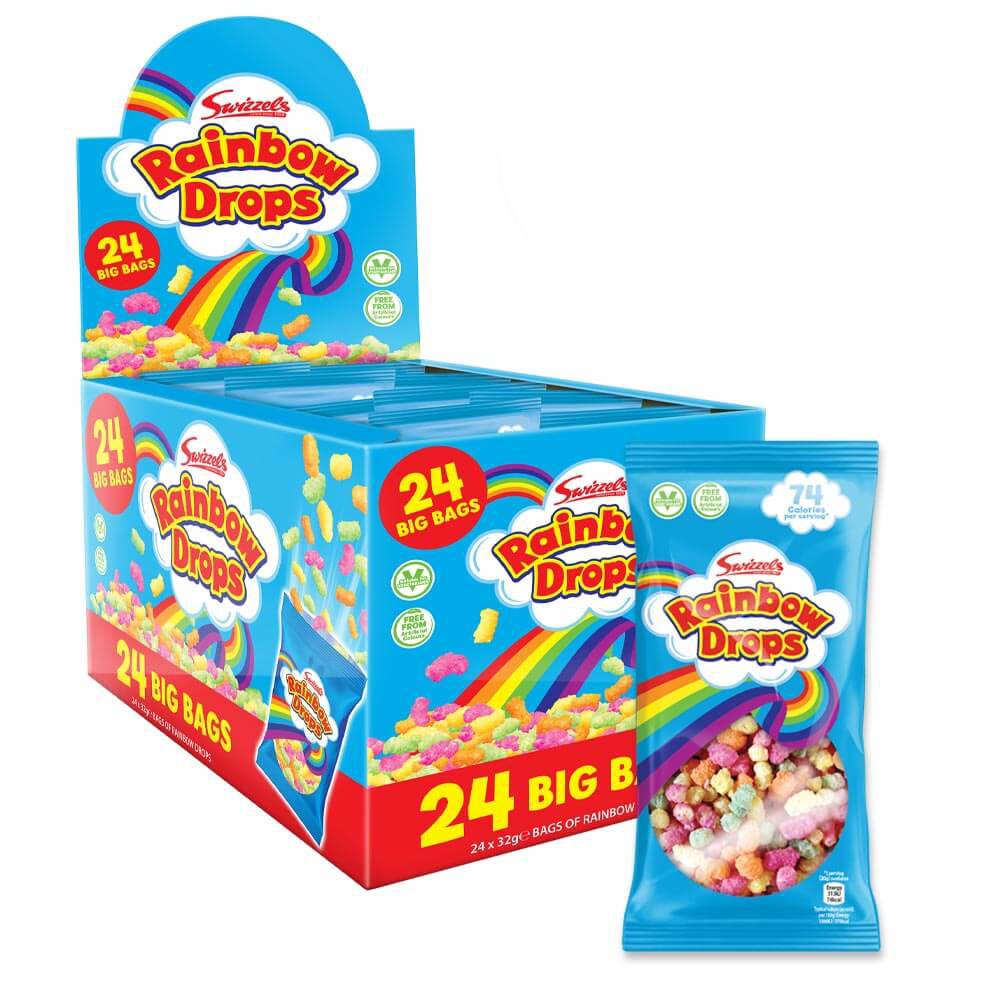 Swizzels Rainbow Drops Bags 32g – Giant Bradley's Online Sweet Shop
