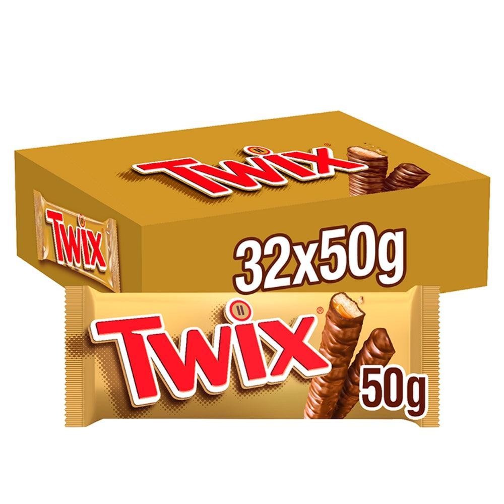 Twix Chocolate Biscuit Twin Bars 50g – Giant Bradley's Online Sweet Shop