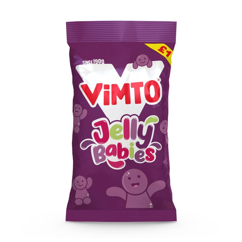 Vimto Jelly Babies Bag 120g – Giant Bradley's Online Sweet Shop