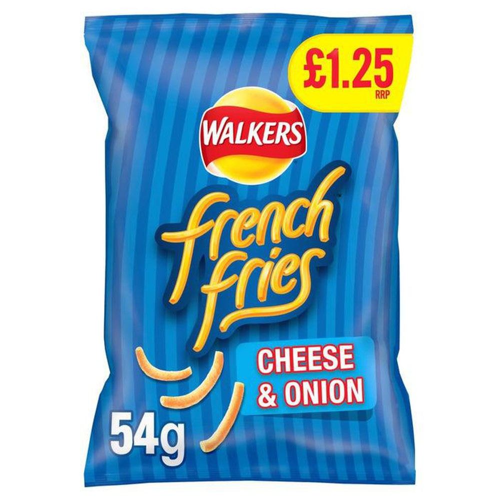 Walkers French Fries Cheese & Onion Snacks Crisps 54g | Giant Bradley's ...
