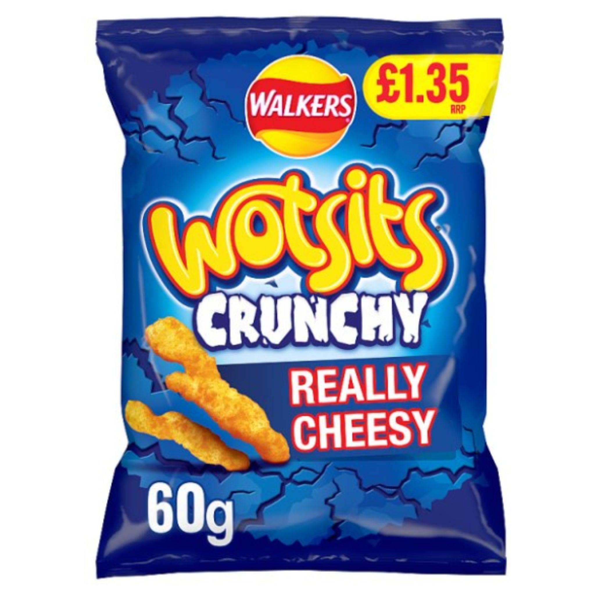 Wotsits Crunchy Cheese Sharing Crisps 60g PMP – Giant Bradley's Online ...