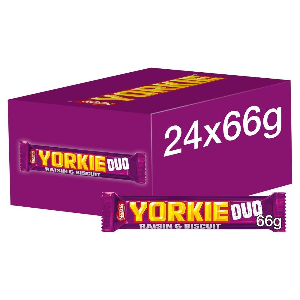 Yorkie Raisin & Biscuit Chocolate Duo Bar 66g – Giant Bradley's Online ...